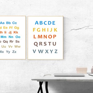Education Poster - Months - Days - Numbers - ABC Alphabets - Colors ...