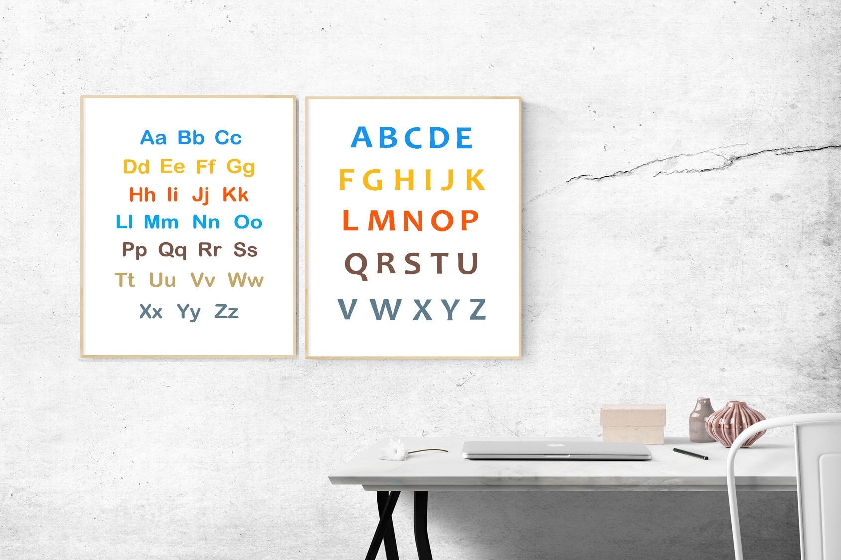 Education Poster Months Days Numbers ABC Alphabets Colors Shapes ...