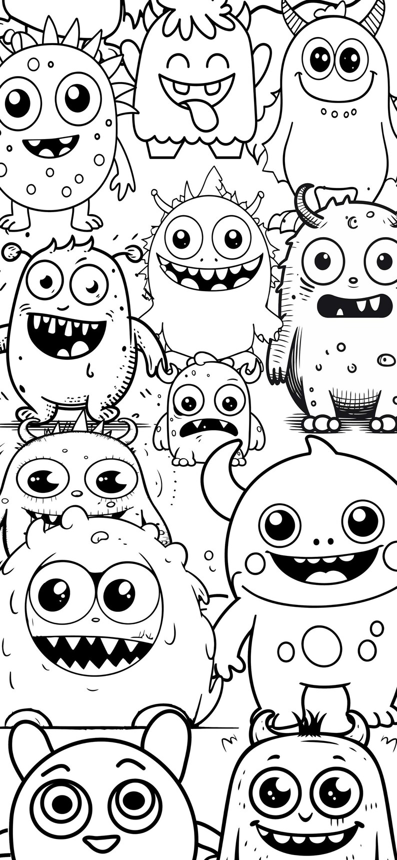 Cartoon Monster Stair Stickers – Modern Removable Vinyl Strips - HD047 ...