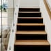 White Stair Riser Decals , Black Stair Riser Modern Vinyl Strips Peel ...