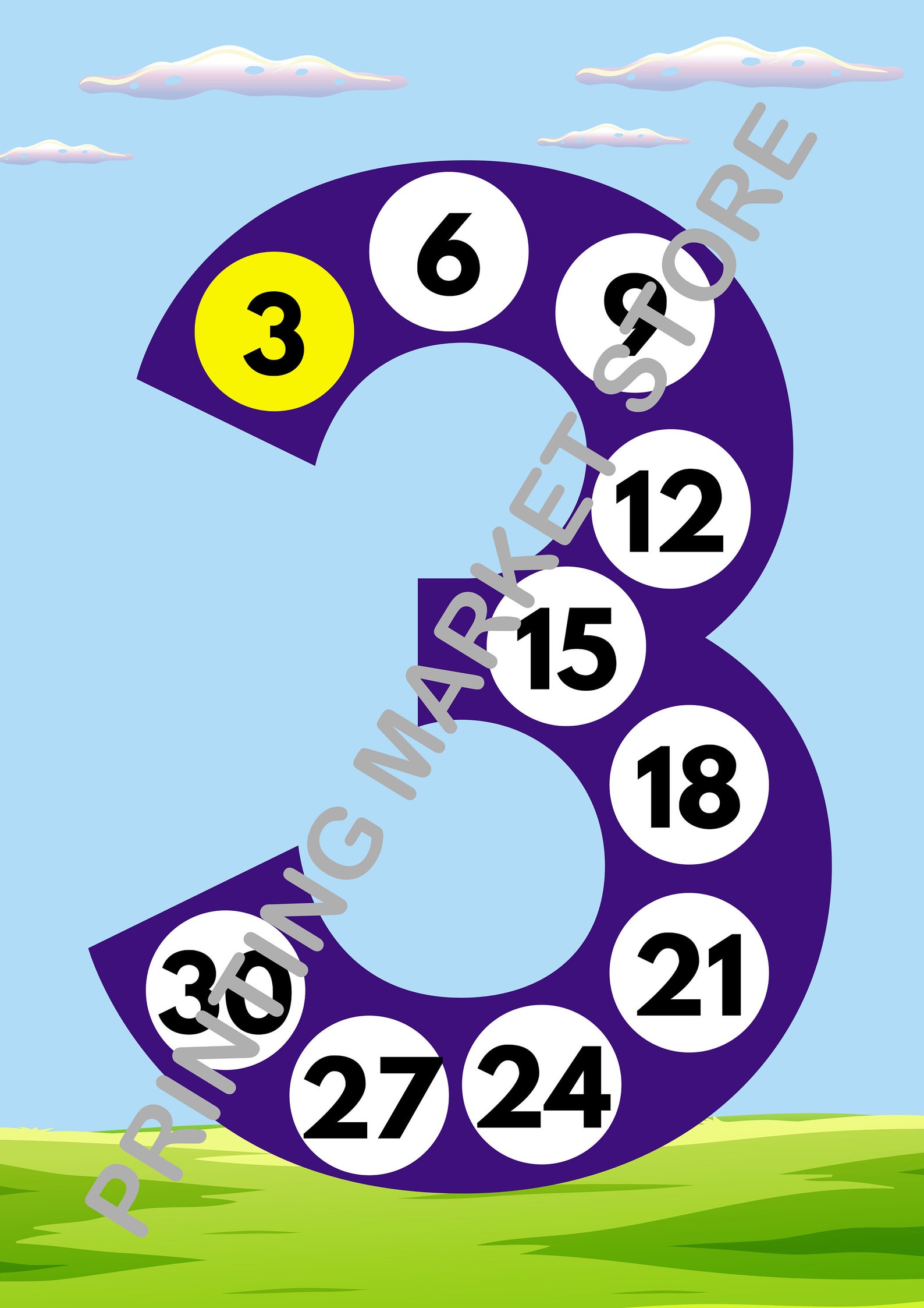 Rhythmic Counting Chart Fun Visual Enjoyable Counting Chart for School ...