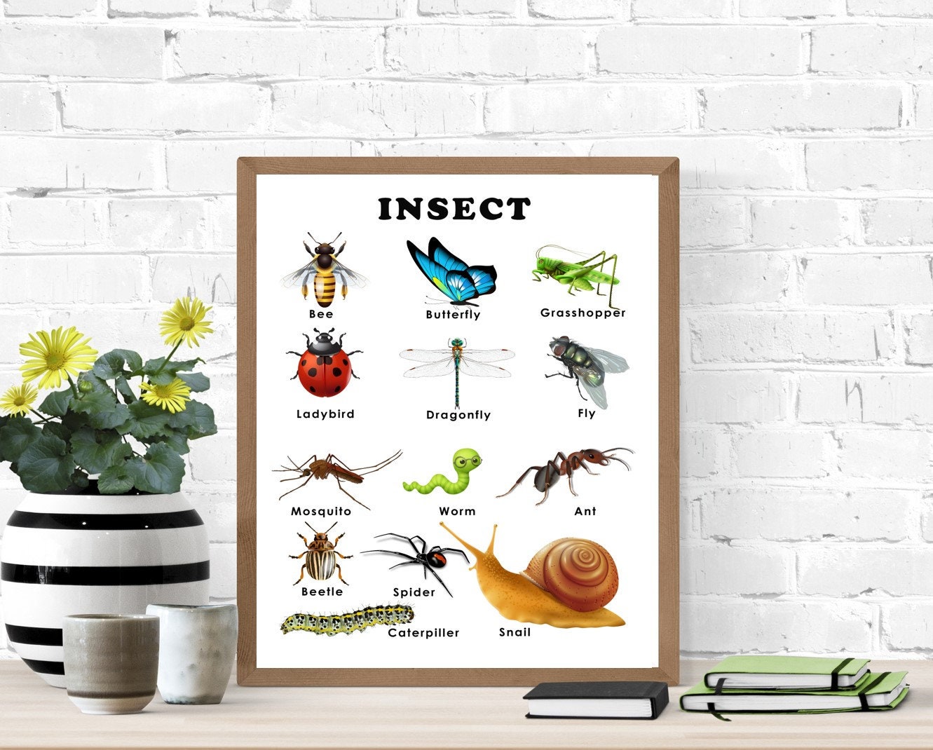 Sea Animals, Insects, Wild Animals and Farm Animals Printable Set ...