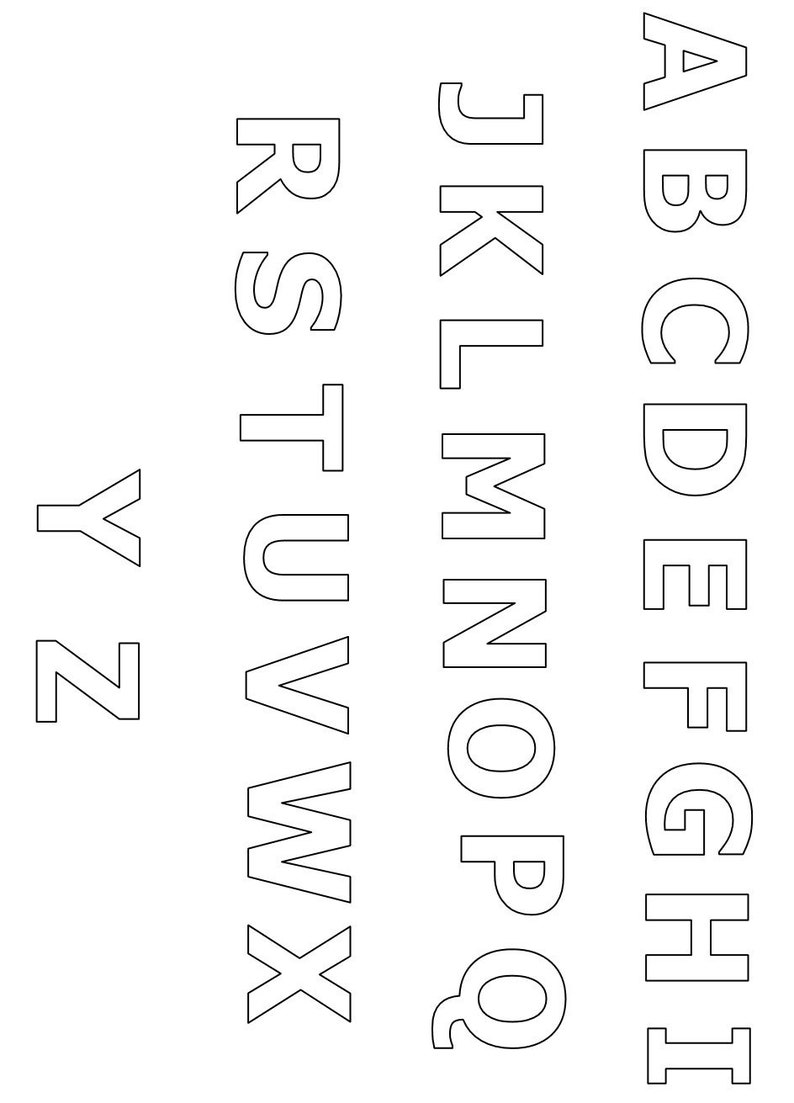 ABC Uppercase Letters PDF 28 Pages Font Tahoma - Etsy