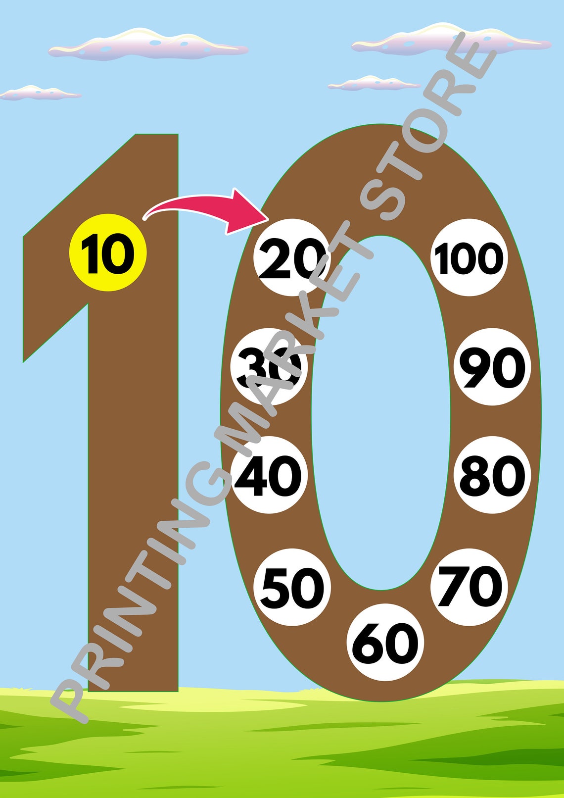 Rhythmic Counting Chart Fun Visual Enjoyable Counting - Etsy