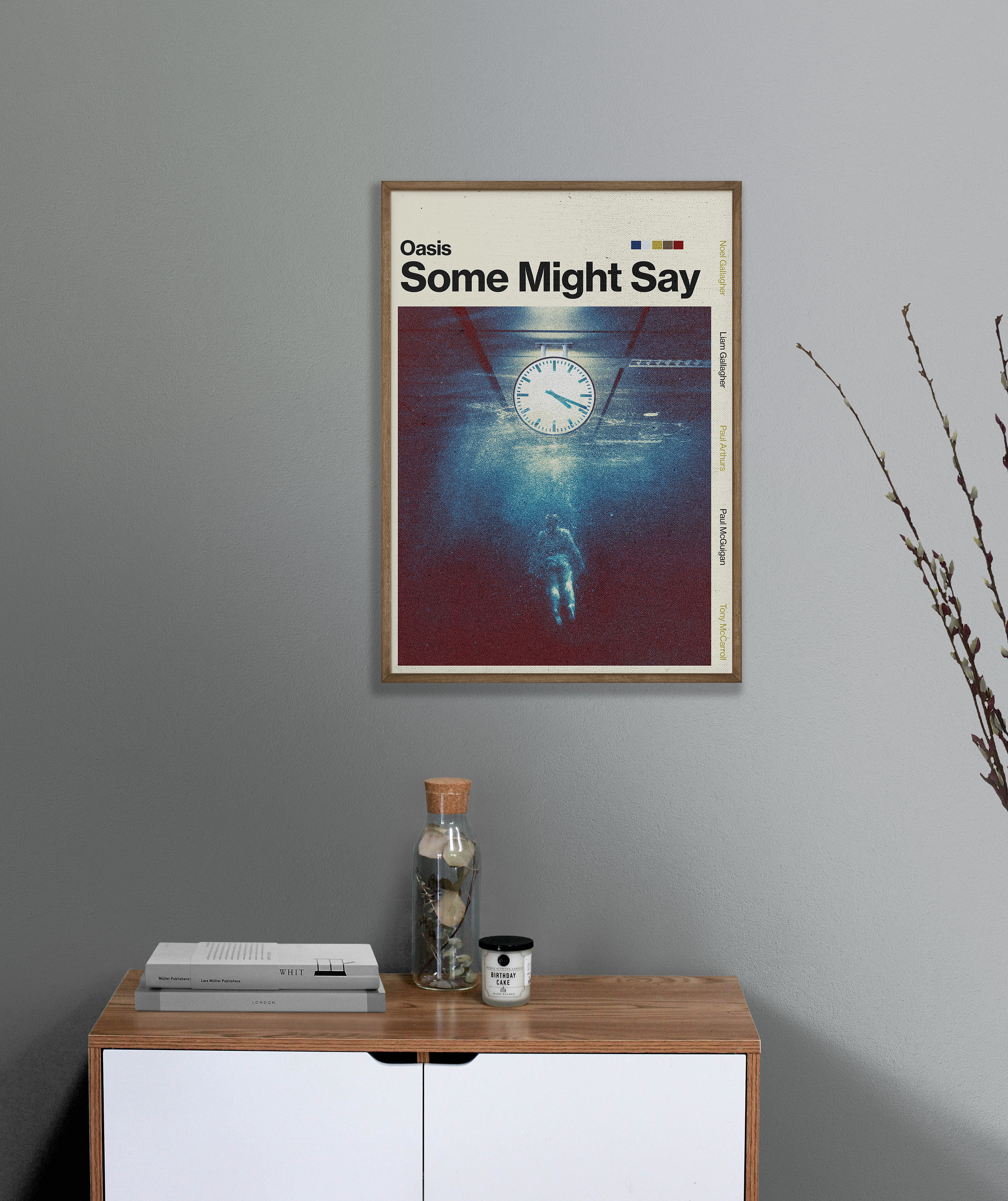 Oasis Band Poster, Retro Poster Design, Britpop Poster, 90s Poster sold ...