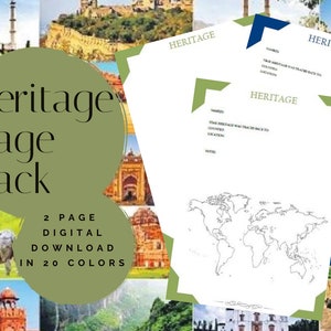 Heritage Page Pack - Printable (digital Download) Family History Pages ...