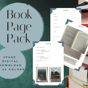 Book Page Pack - Printable (digital Download) Family History Pages ...