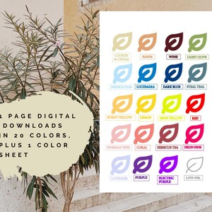 Cover Sheet (tree & Stripe) Page Pack - Printable (digital Download ...
