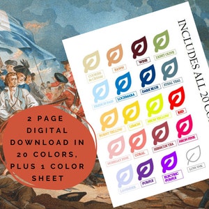 American Revolution Page Pack - Printable (digital Download) Family ...