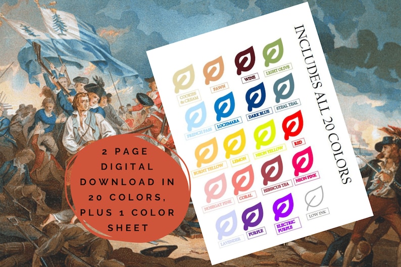 American Revolution Page Pack - Printable (digital Download) Family ...