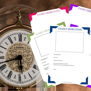 Family Heirlooms Page Pack - Printable (digital Download) Family ...