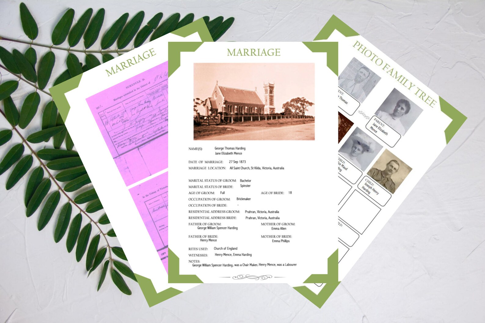 Basic Starter Pack - Light Olive (digital Download) Family History ...