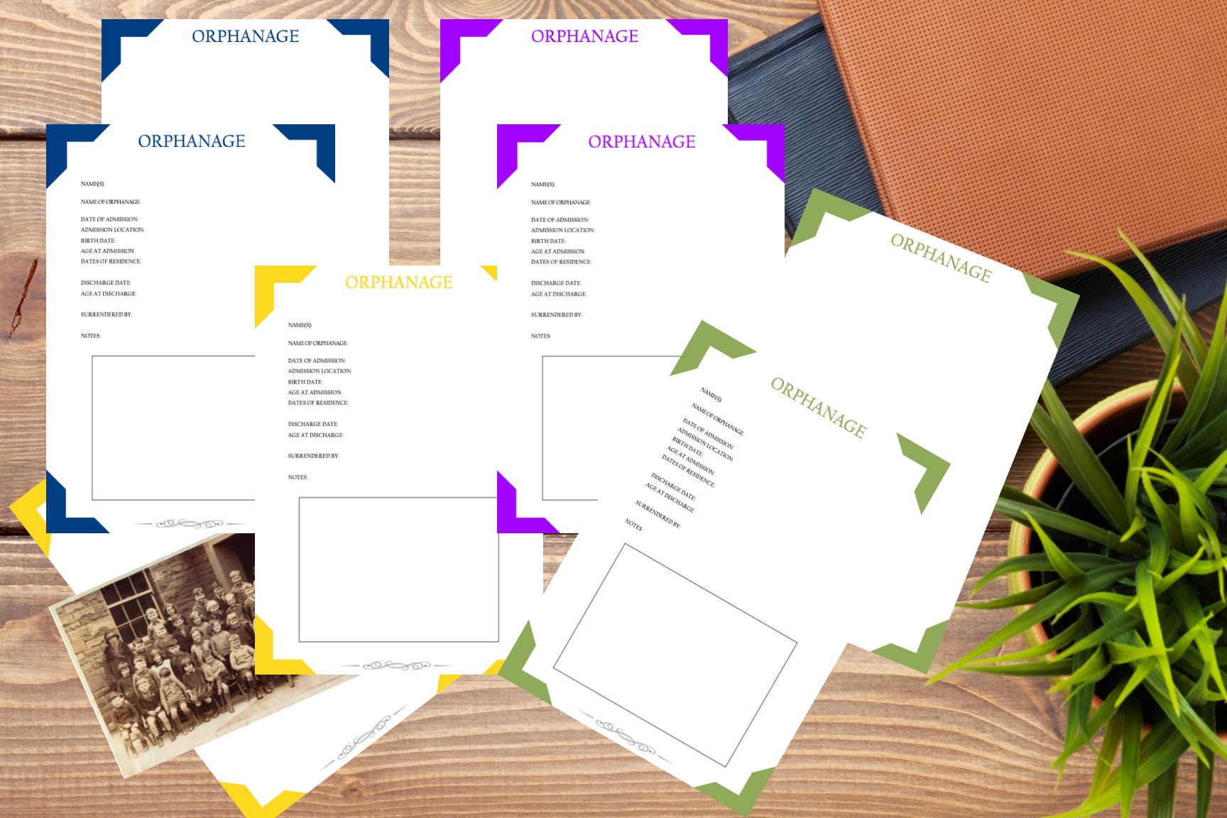 LOCKED TREE— Orphanage Page Pack - Printable (Digital Download) Family ...