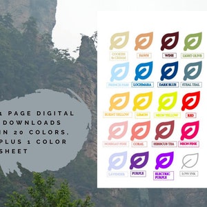 Cover Sheet (leaf) Page Pack - Printable (digital Download) Family ...