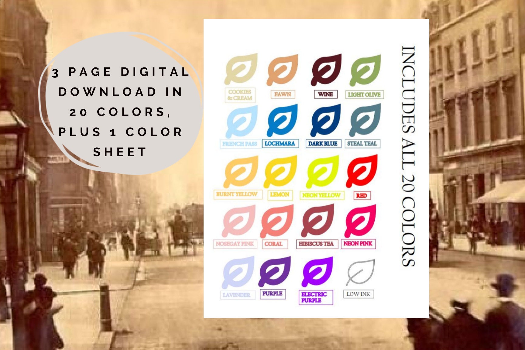 Census UK Page Pack - Printable (digital Download) Family History Pages ...