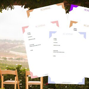 Scandal Page Pack - Printable (digital Download) Family History Pages ...