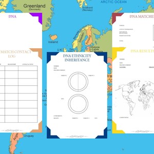 DNA Page Pack - Printable (digital Download) Family History Pages ...