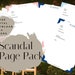 Scandal Page Pack Printable digital Download Family History Pages ...