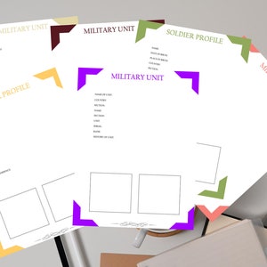 Military Unit Page Pack - Printable (digital Download) Family History ...