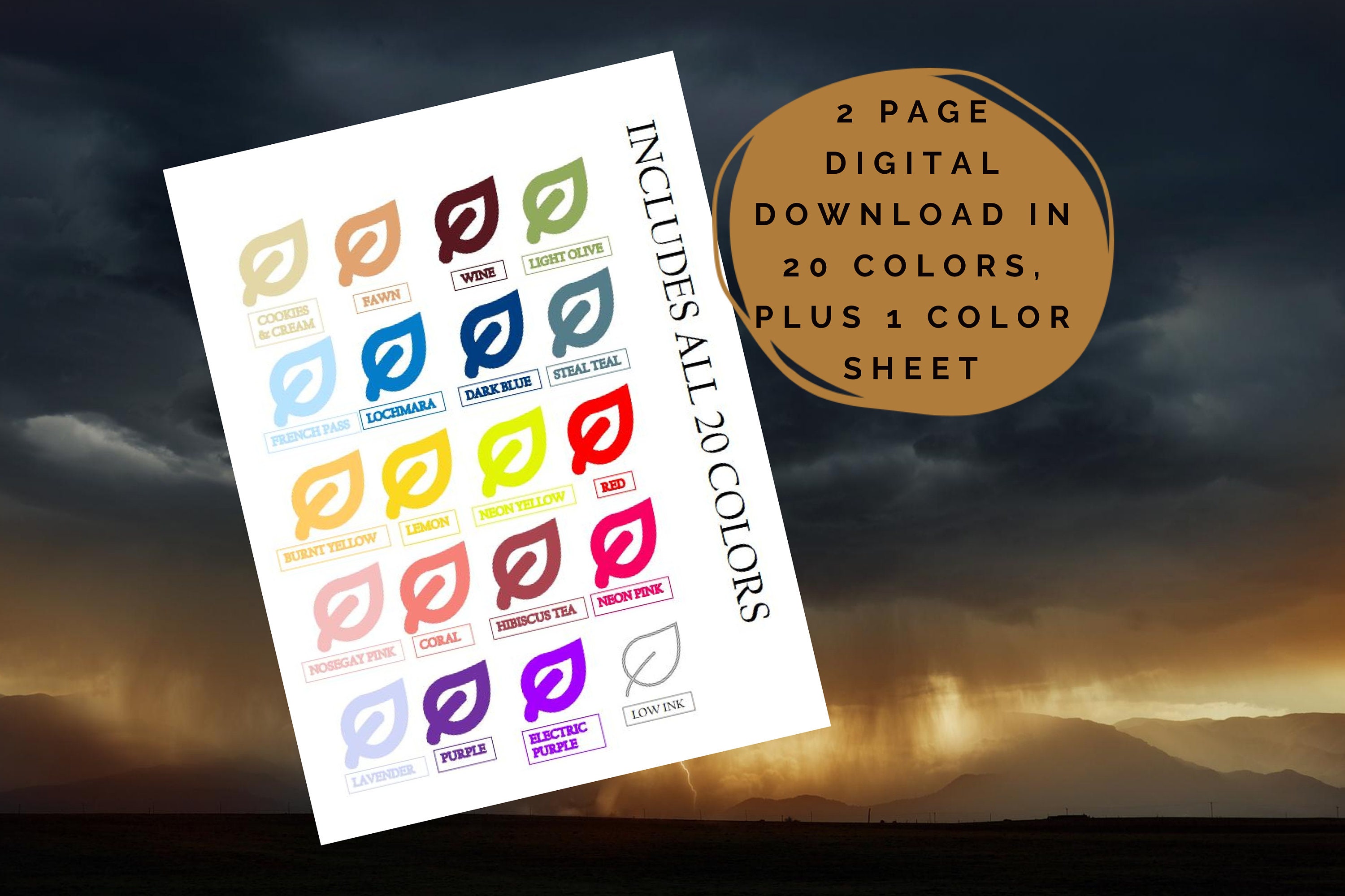 Tornado Page Pack - Printable (digital Download) Family History Pages ...