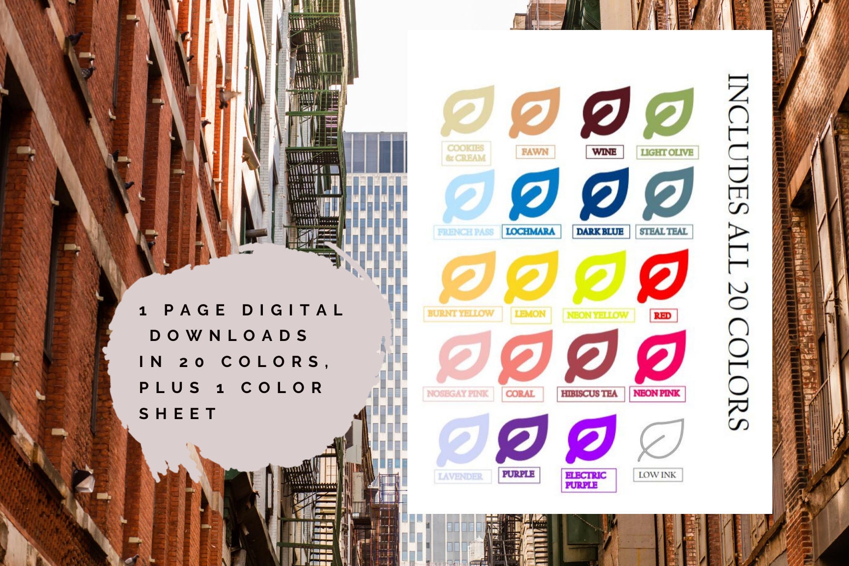 Cover Sheet (square) Page Pack - Printable (digital Download) Family ...