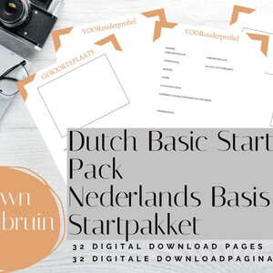 Dutch Basic Starter Pack - Fawn (digital Download) Family History Pages ...