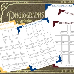Photo Family Tree Page Pack - Printable (digital Download) Family ...