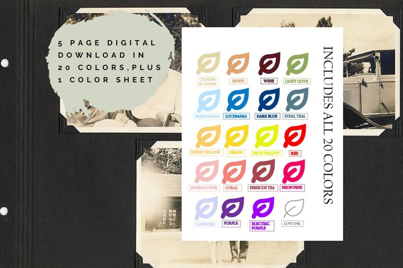 Family Members Photo Page Pack - Printable (digital Download) Family ...