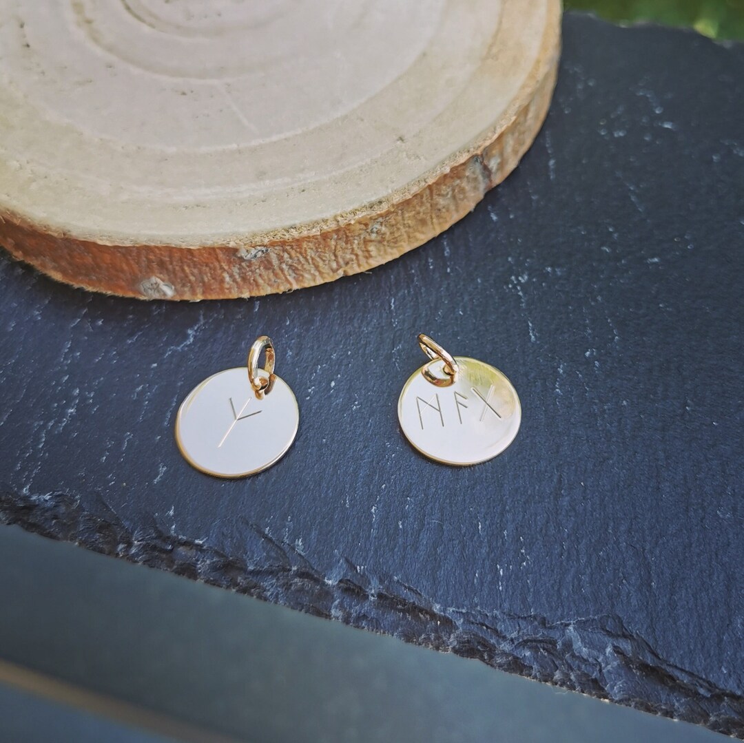 Personalized Viking Rune Pendant Medal With Viking Rune Engraving in ...