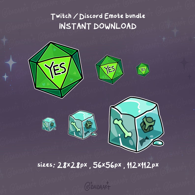 Dnd Twitch EMOTES Bundle, D&D Discord Icons, Dungeons and Dragons ...