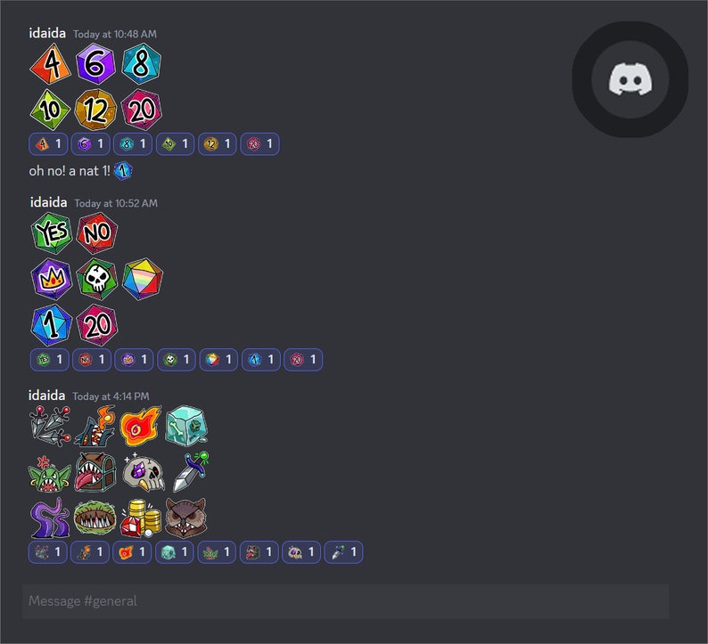 Dnd Twitch EMOTES Bundle D&D Discord Icons Dungeons and - Etsy