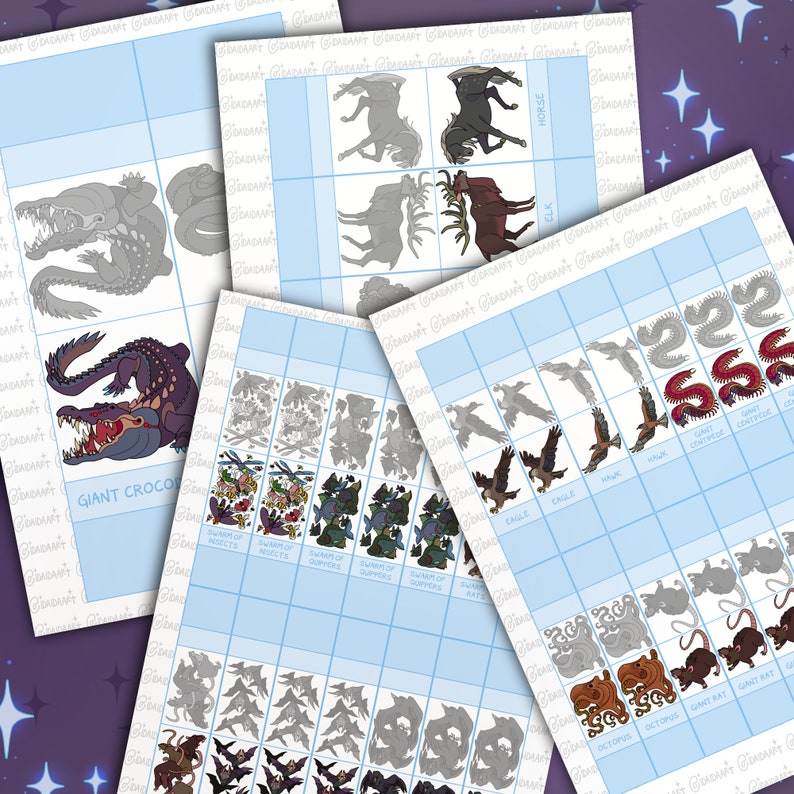 Dnd PRINTABLE MINIATURES, Dnd Minis, Dungeons and Dragons, Ttrpg DIY ...