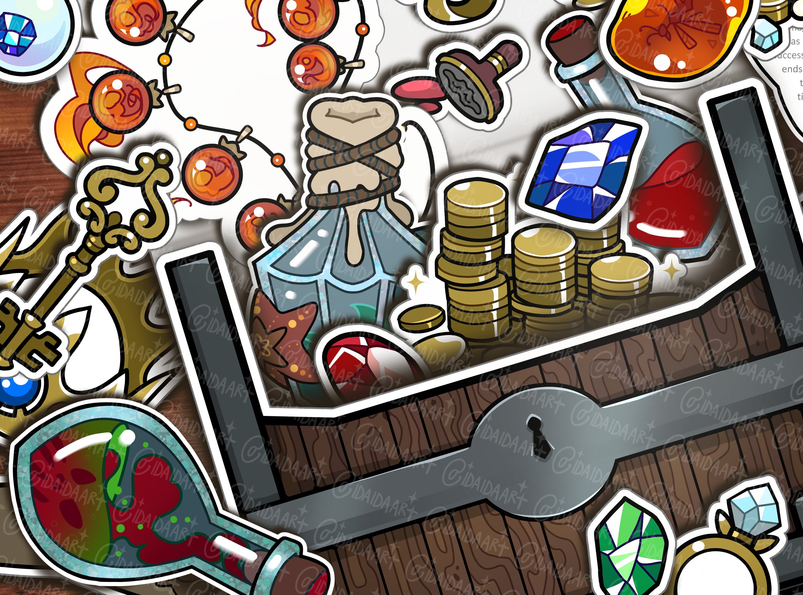 TREASURE CHEST Kit Dnd Printable Dungeons and Dragons Ttrpg - Etsy