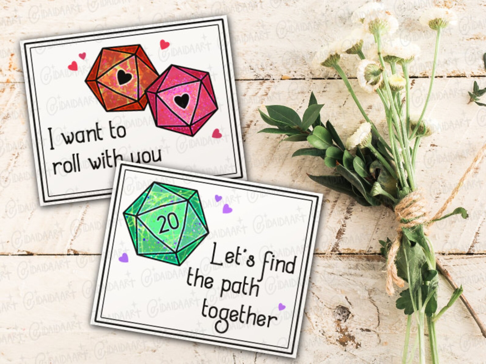 Printable DND Valentines Cards, TTRPG Love Cards, Valentine Gift Ideas ...