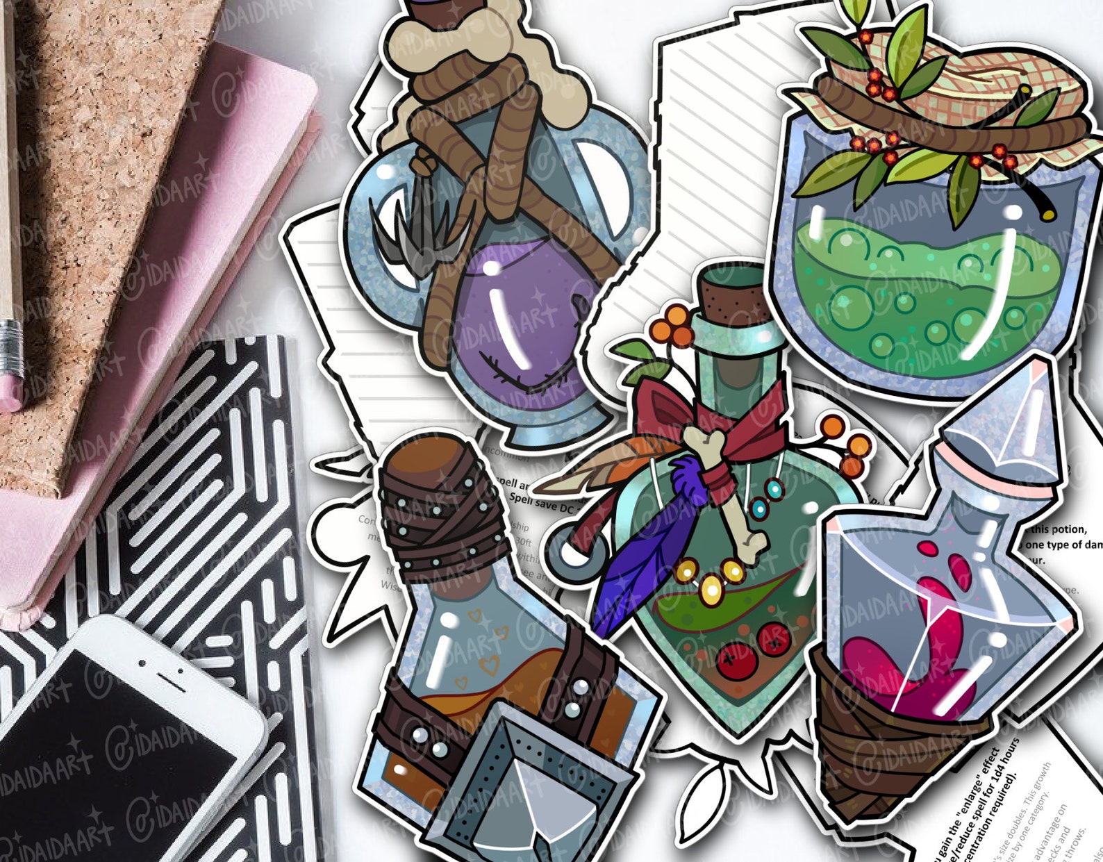 Dnd PRINTABLE POTIONS, Dungeons and Dragons, Printable Props for ...