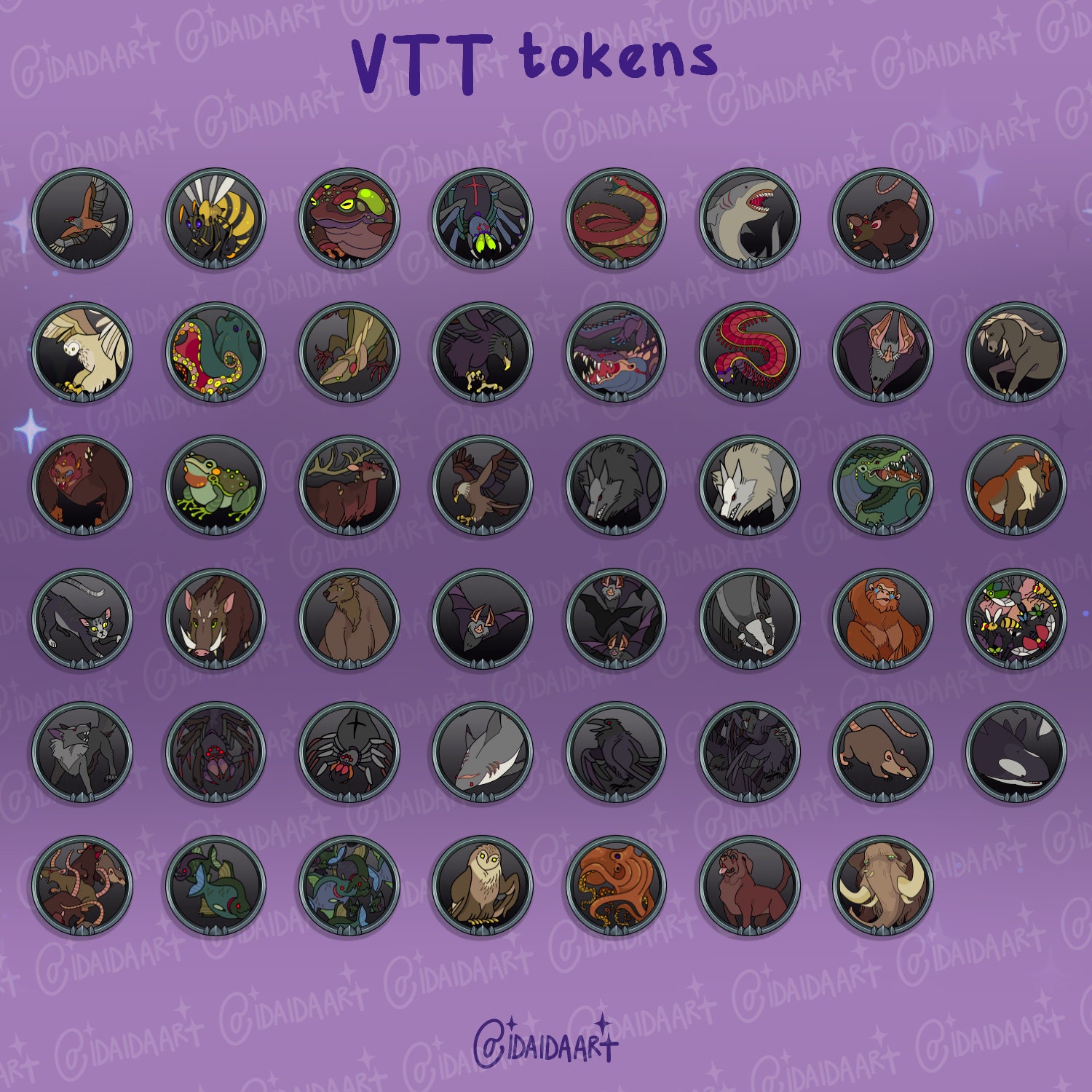 VTT BEAST TOKENS, Dungeons and Dragons Minis, Digital Ttrpg Miniatures ... VTT BEAST TOKENS, Dungeons and Dragons Minis, Digital Ttrpg Miniatures ...