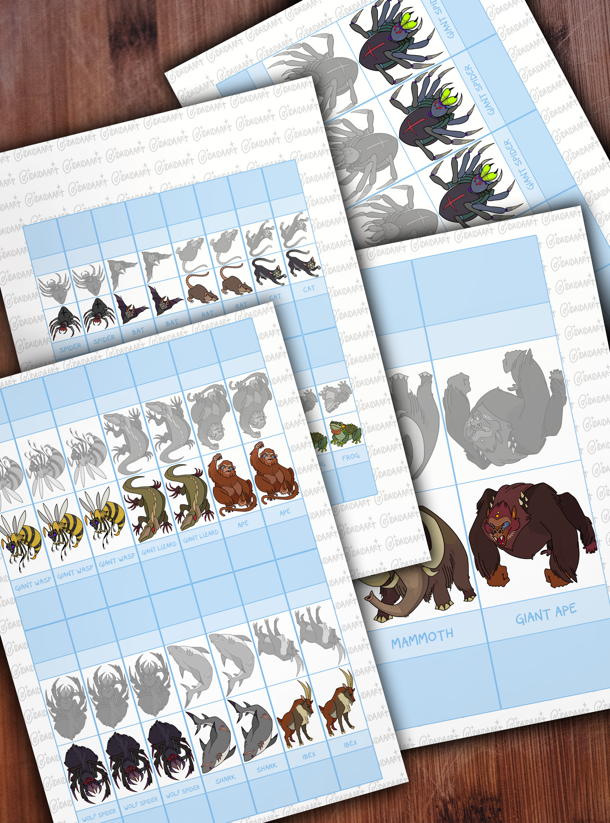 Dnd PRINTABLE MINIATURES, Dnd Minis, Dungeons and Dragons, Ttrpg DIY ...