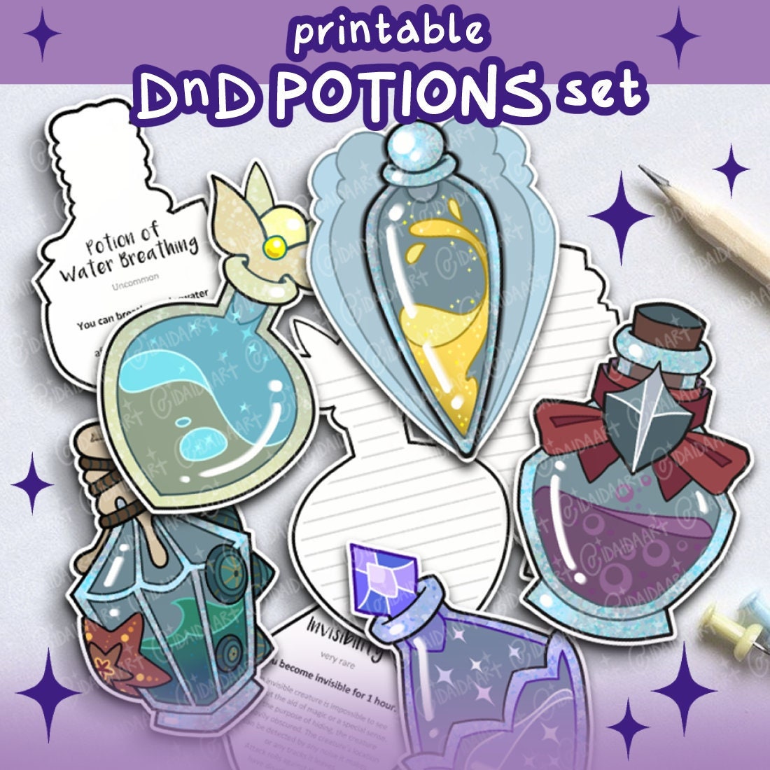 Dnd PRINTABLE POTIONS, Dungeons and Dragons, Ttrpg, Dnd Handout, Dnd ...