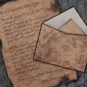 FANTASY LETTERS and SCROLLS Kit, Dnd Printable, Dungeons and Dragons ...