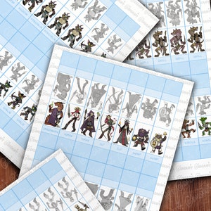 Dnd PRINTABLE MINIATURES, Dnd Minis, Dungeons and Dragons, Ttrpg, Dnd ...