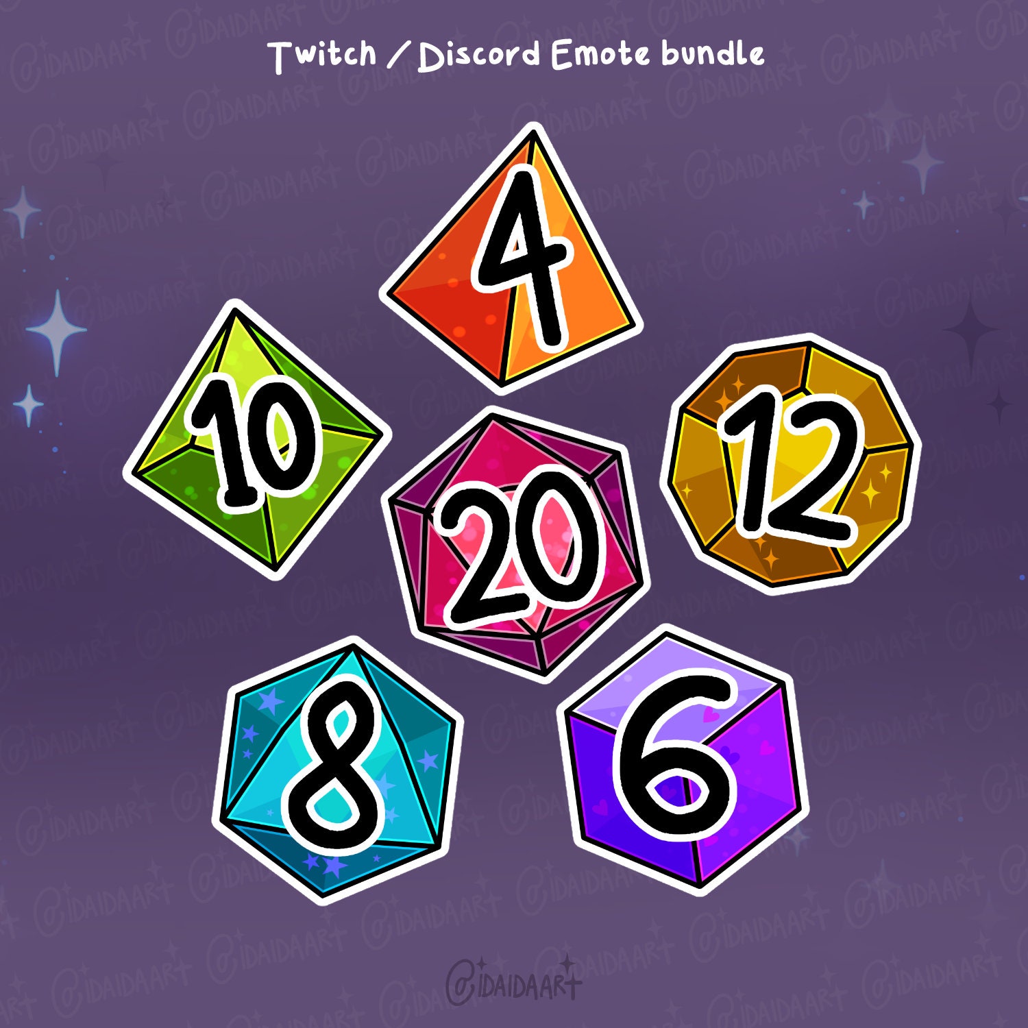 Dnd Twitch EMOTES Bundle D&D Discord Icons Dungeons and - Etsy