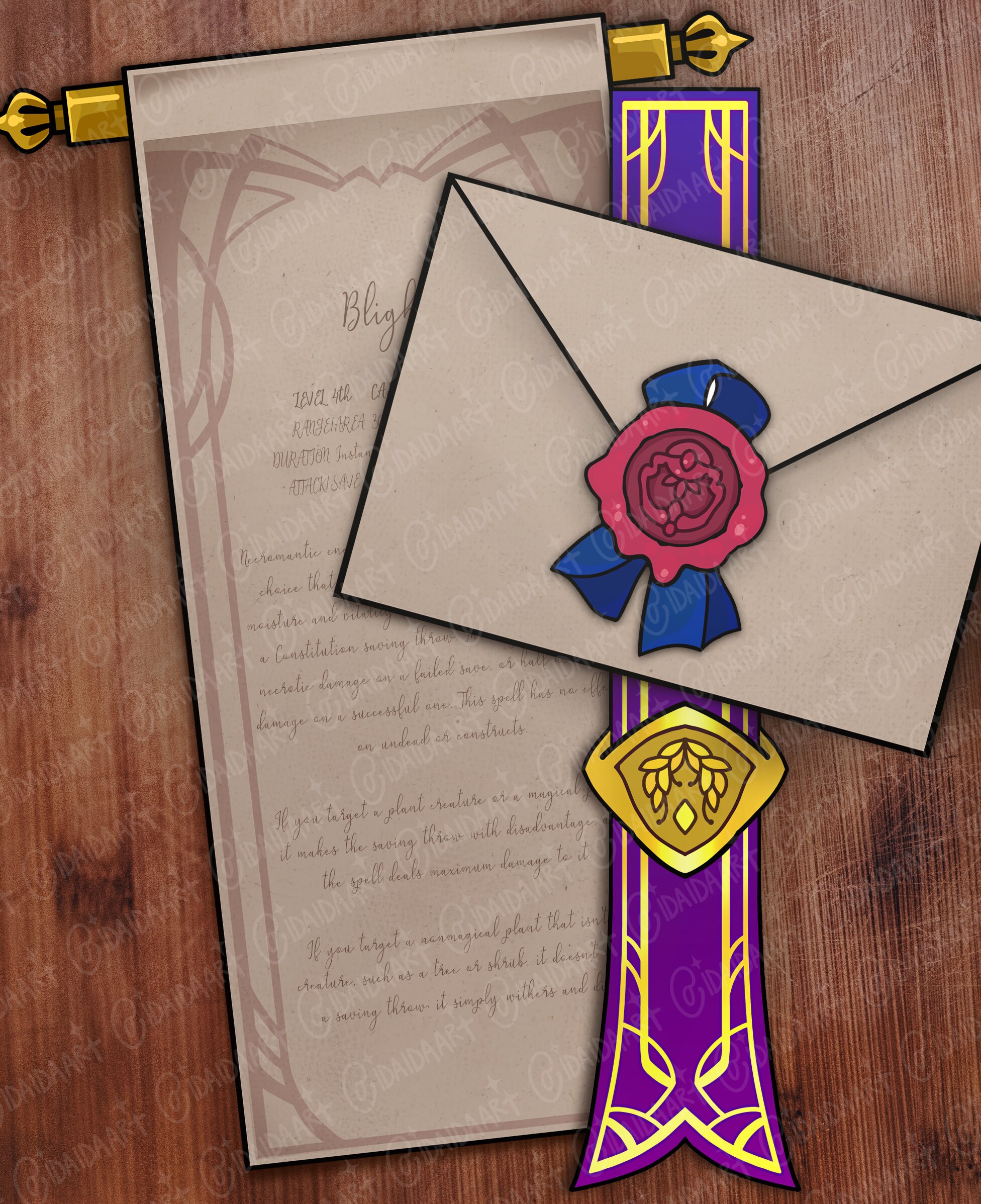 FANTASY LETTERS and SCROLLS Kit, Dnd Printable, Dungeons and Dragons ...
