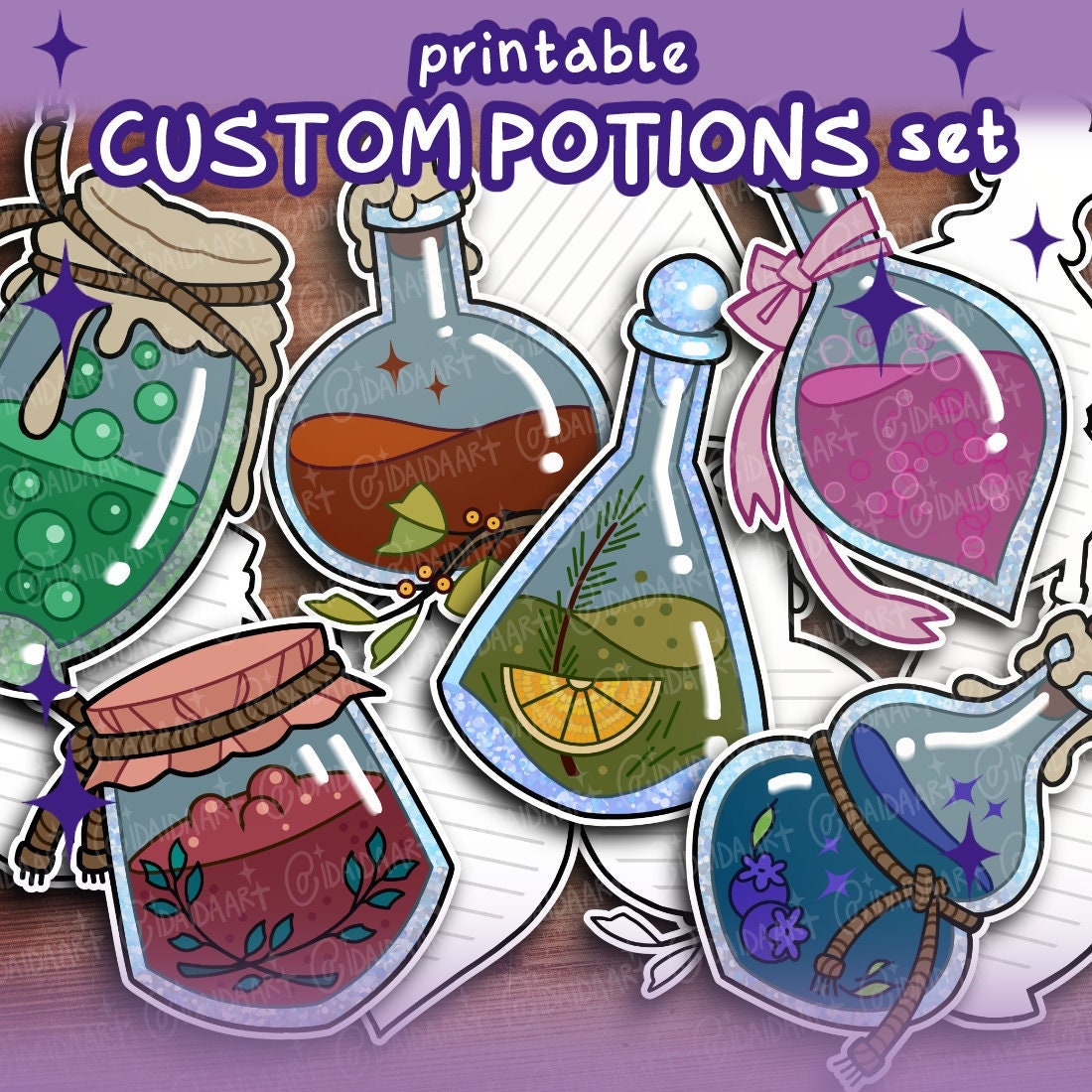 PRINTABLE POTIONS, Dungeons and Dragons, Dnd Visual Aid Handout, Dnd ...