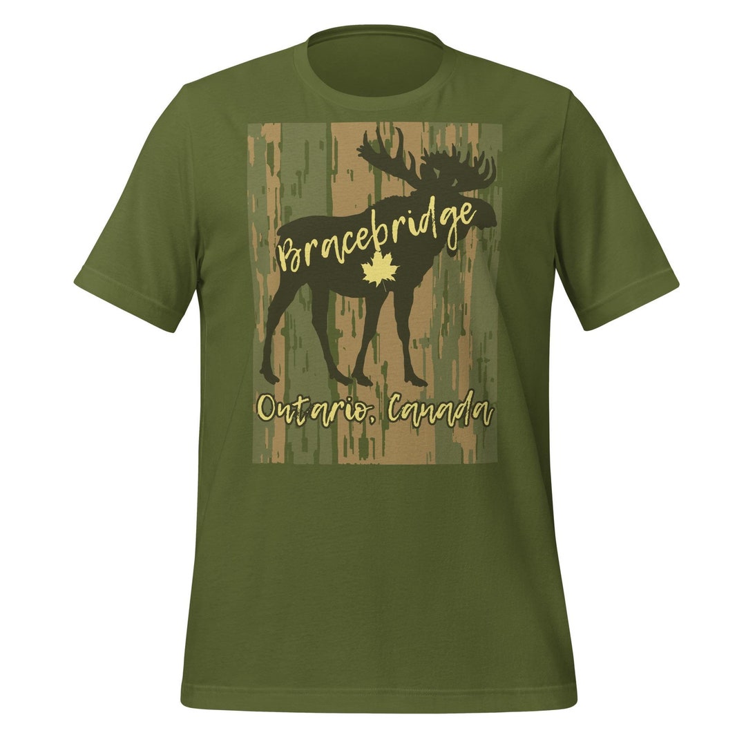 Personalization Available Bracebridge Ontario Cool Moose Camo Abstract ...
