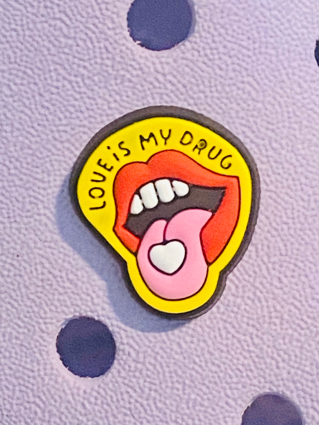 Fun Slogan Multi-coloured Rubber Croc Shoe Charm - Etsy