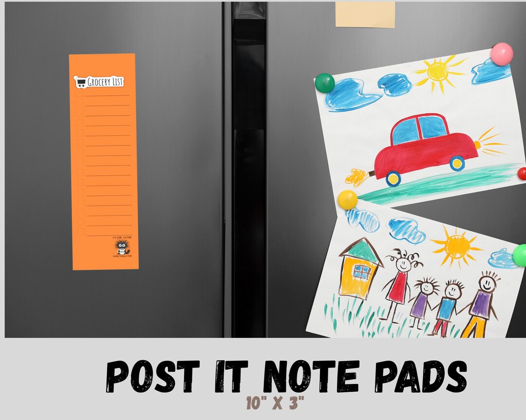 Grocery List Notepads, Fun Kitchen Stationery, Gift for Chefs, Shopping ...