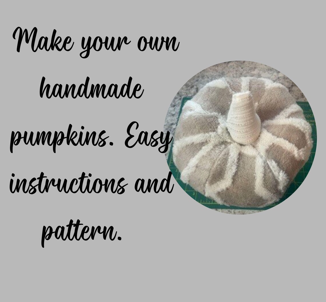 PDF Cozy Pumpkin Pattern Printable Pumpkin Sewing Pattern Digital Download Pumpkin Large Pumpkin ...
