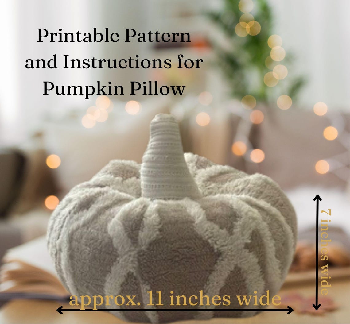 PDF Cozy Pumpkin Pattern Printable Pumpkin Sewing Pattern Digital ...