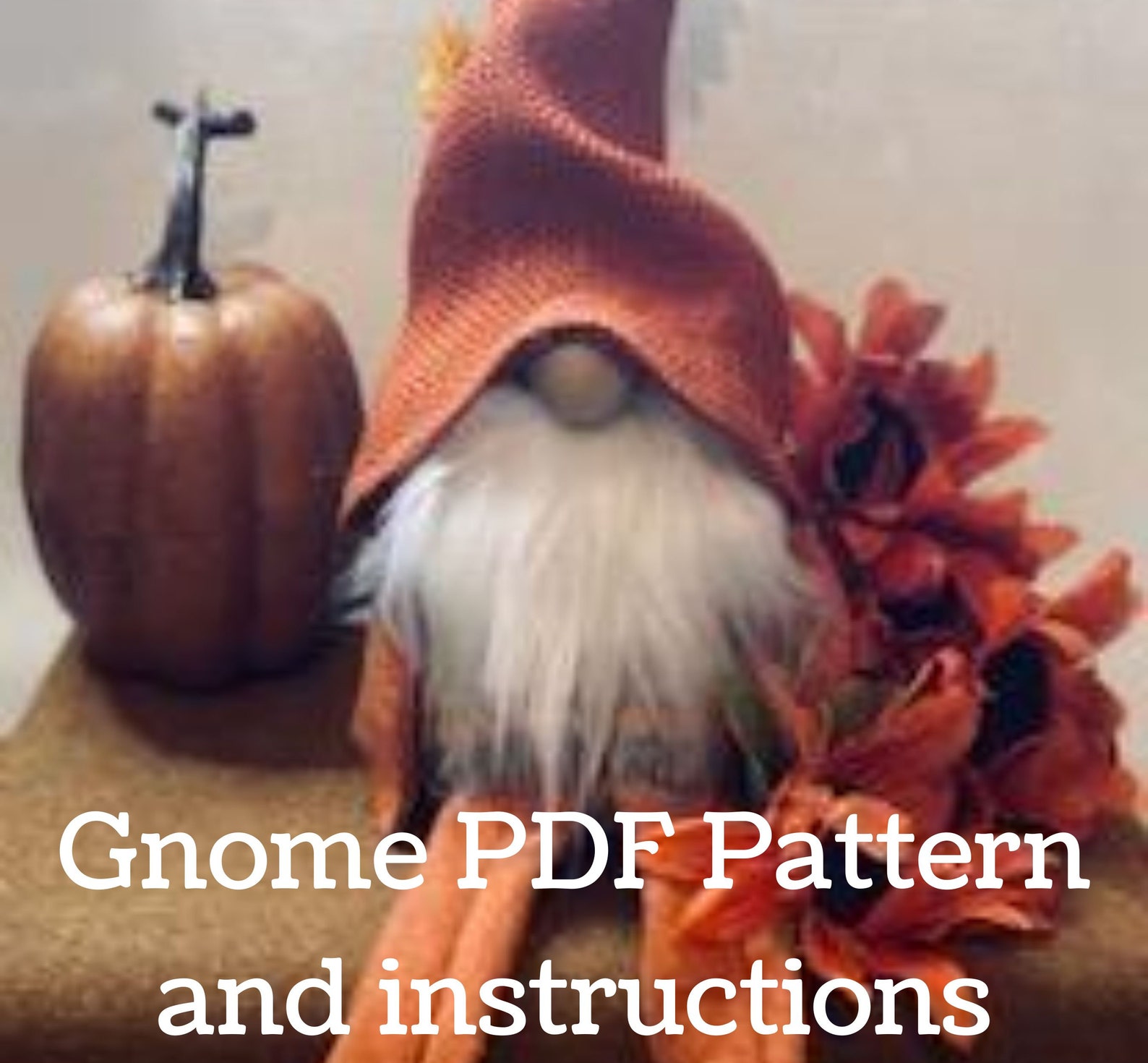 Fall Gnome Sewing Pattern, PDF Gnome Pattern, Digital Download Sewing ...