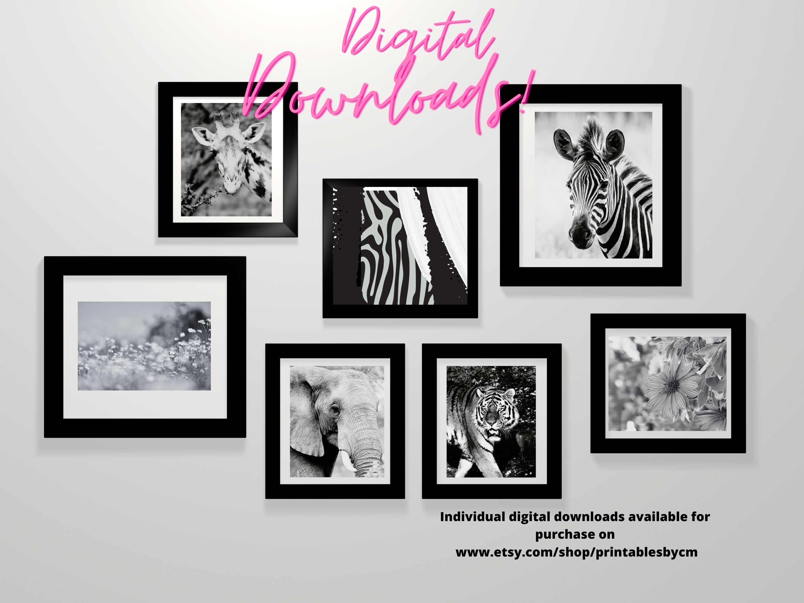 Tiger Printable Wall Print Digital Animal Print - Etsy